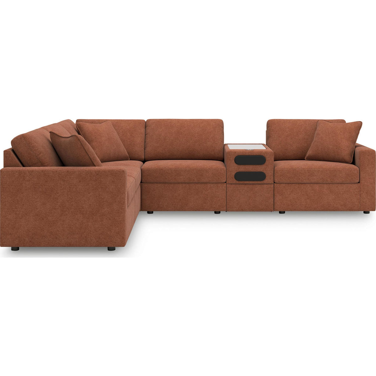 Modmax 6 Piece Modular Sectional with Audio Console | Smitty's ...